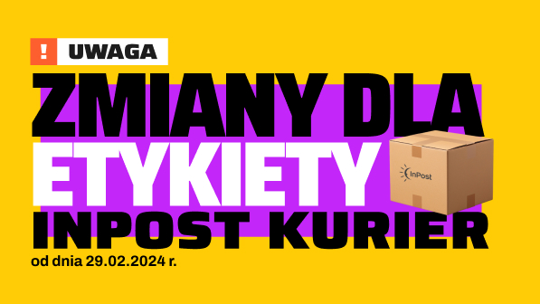 New design of the InPost Kurier label | InPost
