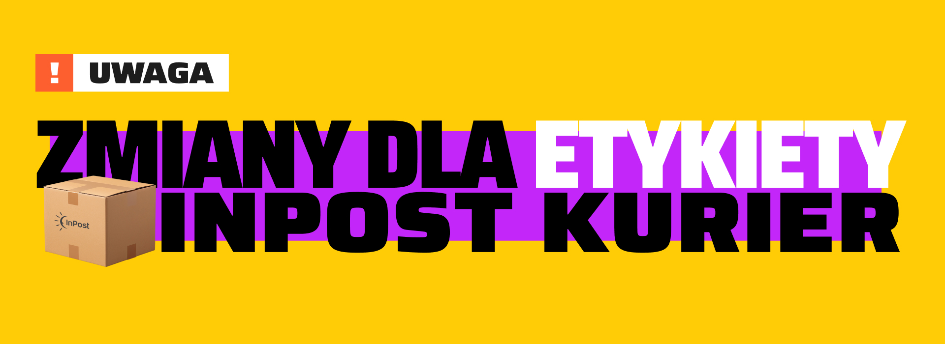 New design of the InPost Kurier label | InPost