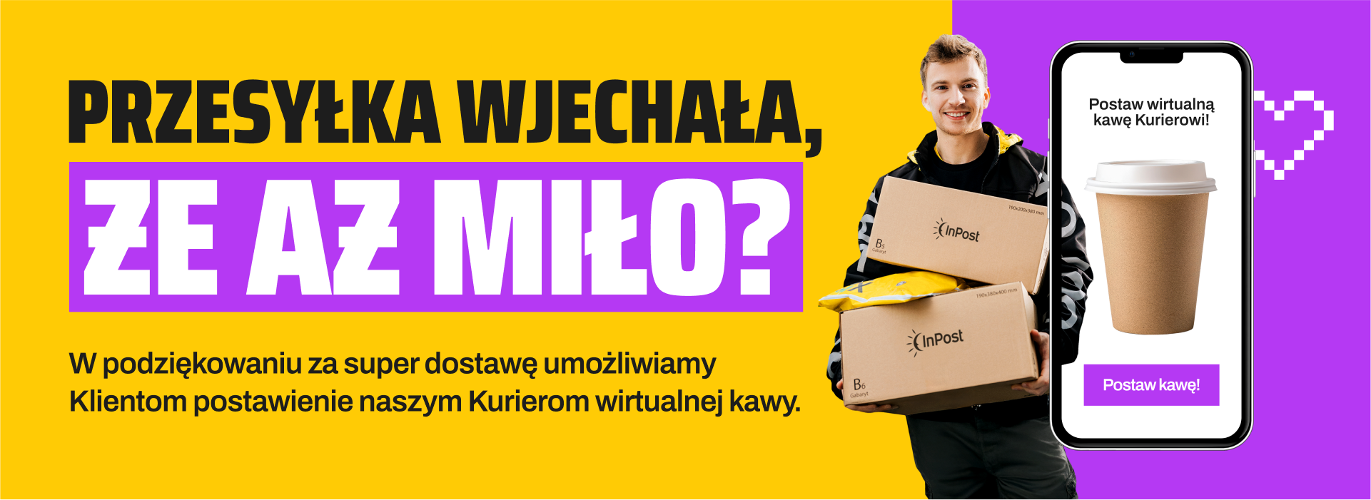 Zrób dzień kurierowi – teraz możesz postawić mu kawę! | InPost